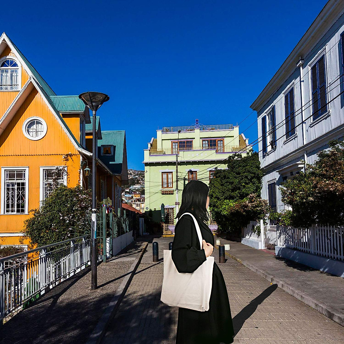 Segarty Tote Bags with Zipper, 3PCS 16.5x13 inch Natural Heavy DIY Tote for Crafting, Ironing and Embroidering, White Canvas Tote, Reusable Grocery Shopping Bag