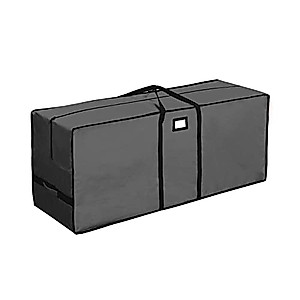 Christmas Tree Storage Bag, Waterproof Christmas Tree Storage, Fits Up to 7.5 ft Tall Artificial Disassembled Trees,Extra Large Heavy Duty Storage Container with Handles   (Grey, 47"x15"x20)