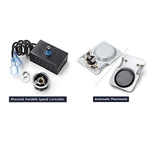 Hongso Pre-Wired GFK-160 GFK-160A Fireplace Blower Fan Kit with Ball Bearings Motor for Heat N Glo, Hearth and Home, Quadra Fire, GTI, Fasco, Regency Wood Stove Insert, Royal, Jakel, Nordica, Rotom