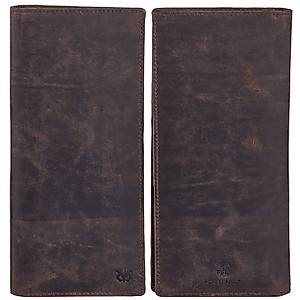 Wise Owl Accessories Real Leather Crossbody Bags and Purses for Women Bundled with RFID Blocking Long Bifold Card Case Wallet (Coffee set of 2)