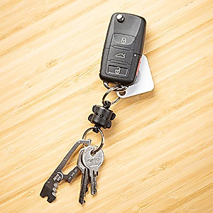 Nite Ize Polycarbonate Keyring 360 Magnetic Quick Connector, Magnetic Locking Split Rings for Keys