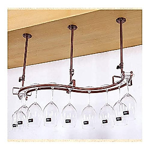 WXXGY Hanging Wine Glass Holder Creative Wine Glass Holder Goblet Holder Upside Down Glass Holder/White/55X19Cm