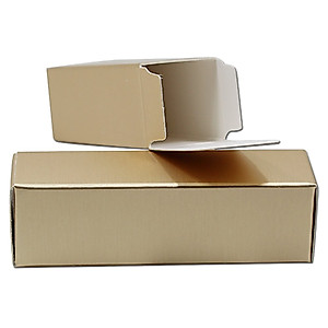 PABCK 100 PCS Kraft Paper Lip Balm Tube 2.5x2.5x8.5cm(1x1x3.4 inch) Container Boxes Makeup Lipstick DIY Gift Favor Cosmetic Essential Oil Holder Packaging Box Case Makeup Beauty Storage Supplies