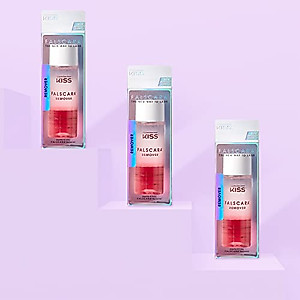 KISS Falscara DIY Eyelash Extension Remover with Natural Rosewater – Gentle Soothing Nourishing Eye Cleanser for Removal of Artificial False Synthetic Eyelashes, Lash Wisps, and Bond & Seal Adhesive