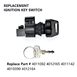 Ignition Key Switch Compatible with Polaris Sportsman 400 500 570 600 700 800 Ranger 400 425 500 570 700 800 900 1000 RZR 570 800 900 XP 1000 Replace 4011002 4012165 Off/on/Start 3 Position