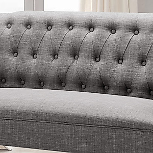 Rosevera Loveseat Sofas for Living Room Loveseat Couch for Living Room Couch in a Box Sofa para Sala Love Seats Furniture Sofa Long Couches for Living Room Settee Loveseat, Linen, Linen Gray