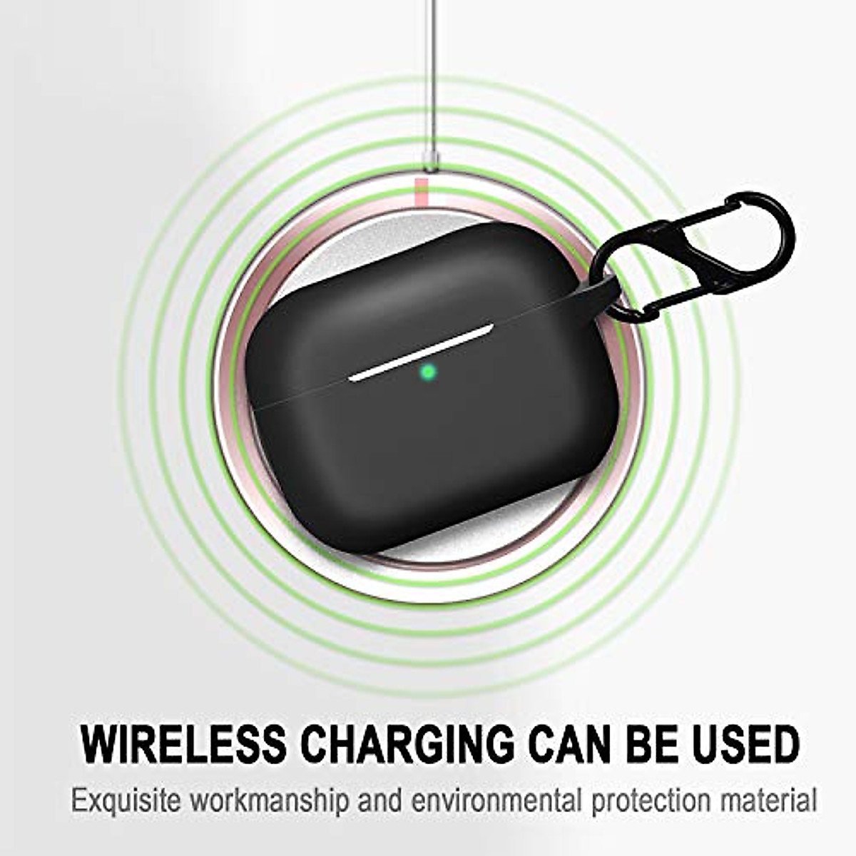 LiZHi for Airpods Pro 2nd Generation Case Cover 2022, Soft Silicone Skin Cover Shock-Absorbing Protective Case with Keychain for New Apple Airpods Pro 2 Case, Blue