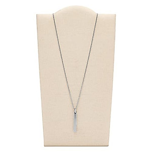 Fossil Men's Men's Stainless Steel Necklace, Color: Silver (Model: JF03988040)