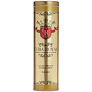 Cuba Royal by Cuba for Men Eau De Toilette Spray, gold, 3.3 Ounce