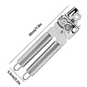 Stainless Steel Can Opener, Three-In-One Multifunctional Can Opener, Manual Powerful Can Knife, The Bottle Opening Can Be a Strong Professional Chef Suitable For Opening Various Cans
