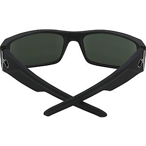 Spy Optic Hielo 670375973864 Polarized Sunglasses, 56 mm (Soft Matte Black/Happy Gray/Green Polar)