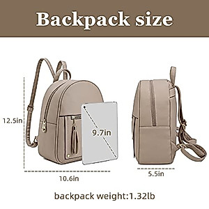 Montana West Anti Theft Backpack Purse for Women Backpack for Ladies with Secured Zipper & Tassel, MWC-104KH