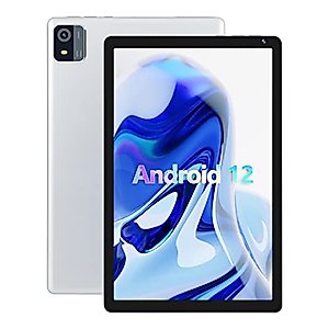 URAO Android Tablet 10 inch Android 12 Tablets Quad Core 64GB 5000mAh Battery Dual Camera 1280x800 HD Display Touchscreen Tablet PC (2022 Release, Silver)