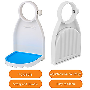 2 Pack Laundry Detergent Cup Holder Fabric Softener Drip Cup Holders Drip Catcher Tray with Fixing Screw Detergent Drip Catcher and Drip Tray Removable Silicone Pad LVYOUIF