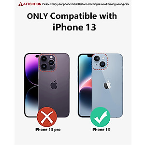 SOiOS for iPhone 13 iPhone14 Case with Stand: iPhone 13 iPhone14 Cover with Kickstand | Shockproof Military Grade Protective Cell Phone Case | TPU Durable Rugged Bumper Textured Matte Hybrid Design