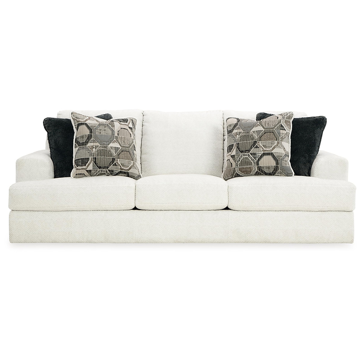 Signature Design by Ashley Karinne Coastal Sofa with Non-skid Legs, White
