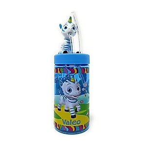 Sip with ME Valeo Zoonicorn Cup, Kids Water Bottle, Toddler Cups, Tumbler with Lid and Straw, Travel Sippy Cup for Water or Milk, Kids Cups with Lids for Toddlers 3 and Up, BPA Free Plastic, 12 oz