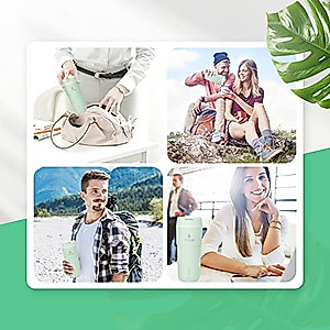 Portable Electric Kettle, Small Mini Electric Kettle Travel Electric Tea Coffee Kettle, Personal Hot Water kettle with 3 Variable Presets, Auto Shut-Off & Boil Dry Protection-350ml Portable Kettle