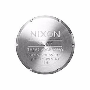 NIXON 51-30 Chrono. 100m Water Resistant Men’s Watch (XL 51mm Watch Face/ 25mm Stainless Steel Band)