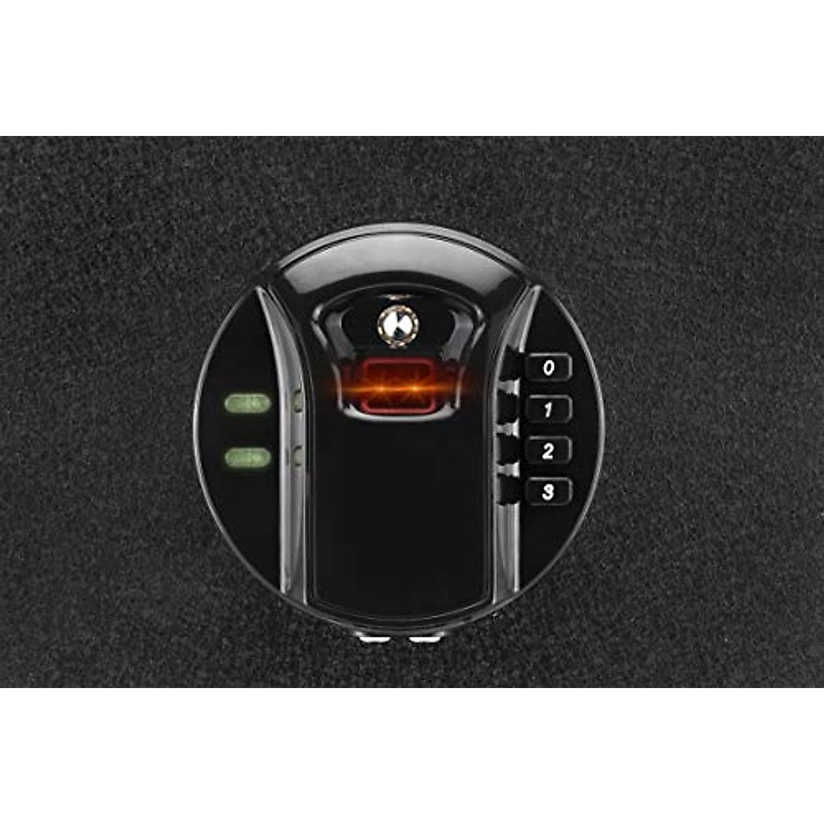 Barska AX12888 Quick Access Keypad Biometric Fingerprint Security Safe Box 0.46 Cubic Ft, Black