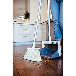 Full Circle Tag Team Easy-Empty Broom and Dustpan Sweep Set