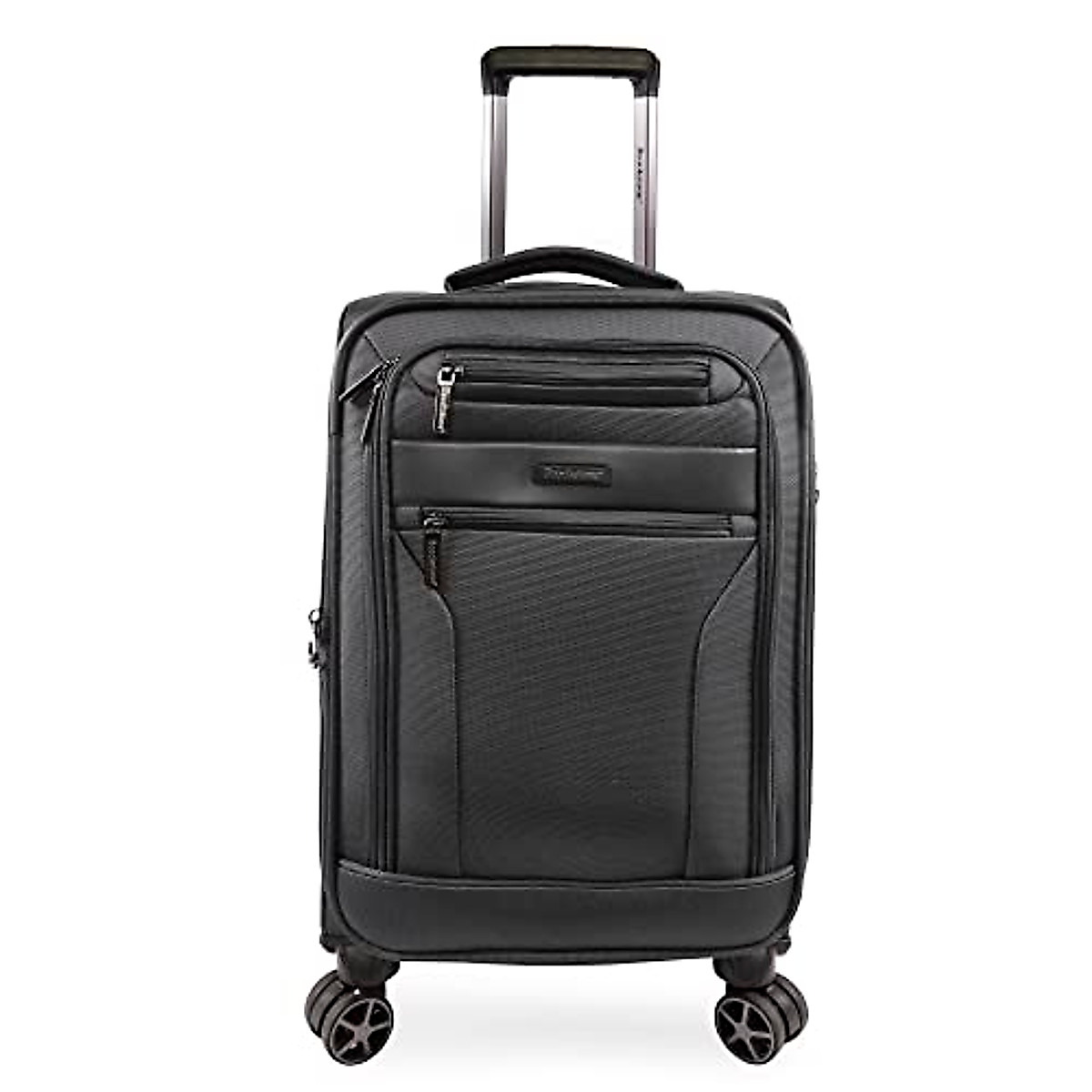 Brookstone Luggage Harbor Spinner Suitcase, Dark Charcoal, Carry-On