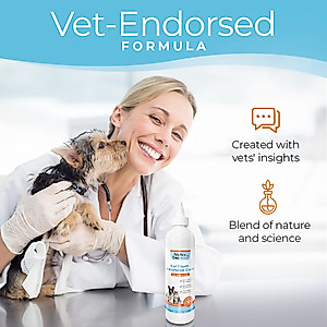 ALPHA DOG SERIES Advanced Ear Cleaner, Soothing Otic Solution (8 oz) – Reduces Itching, Odor & Wax Buildup – Safe for Dogs & Cats – W/Aloe & Vitamin E