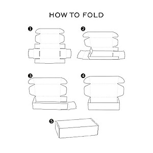 RUSPEPA Recyclable Corrugated Box Mailers - Cardboard Box Perfect for Shipping Small - 4" x 4" x 2" - 50 Pack - Oyster White