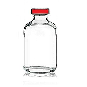 50ml Sterile Vial 10pk Red Aluminum Seals JL
