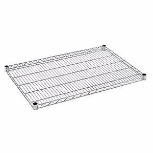 Sandusky Lee WS362474-C Chrome Steel Wire Shelving, 4 Adjustable Shelves, 800 lb. Per Shelf Capacity, 74" Height x 36" Width x 24" Depth, 4 Shelves