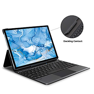 Dragon Touch Docking Keyboard Case for Notepad 102 10-Inch Tablet, 80 Keys, 5 Pin Connection Keyboard Tablet Case, Foldable, not Include Tablet