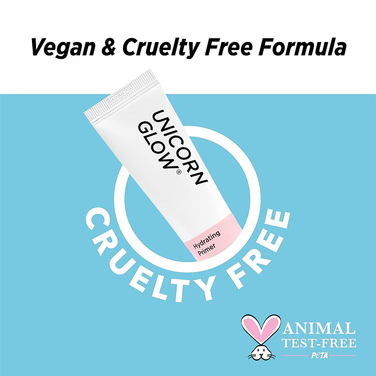 UNICORN GLOW Hydrating Primer - Makeup Grip Gel Primer Hydrating face primer, Pore blurring smoothing Long lasting make up Vegan Cruelty-Free [2023 Updated Package is White]