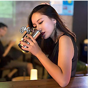 OrgMemory Insulated Cup, Stainless Steel Coffee Mug, 20 oz Coffee Mug, (560 ml), Double Wall Beer Stein, Tumbler with Handle, Insulated Beer Mug with Lid