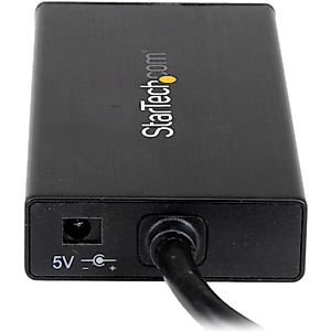 StarTech.com USB 3.0 Hub with Gigabit Ethernet Adapter - 5Gbps - 3 Port - NIC - USB Network / LAN Adapter - Windows & Mac Compatible , TAA (ST3300G3UA)