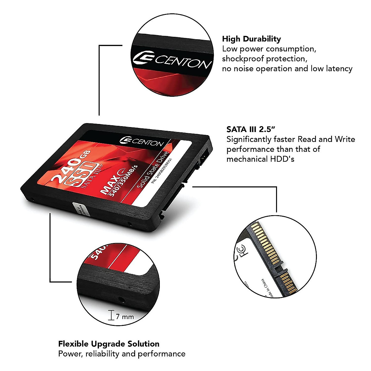 Centon Electronics Direct 2.5-Inch Solid State Drive 240GB25S3VVS1