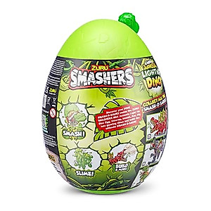 Smashers Mini Jurassic Light Up Dino Egg (T-Rex) by ZURU Collectible Egg, Volcano Slime, Fossil Toy, Dinosaur Toys, T-Rex Toy for Boys and Kids