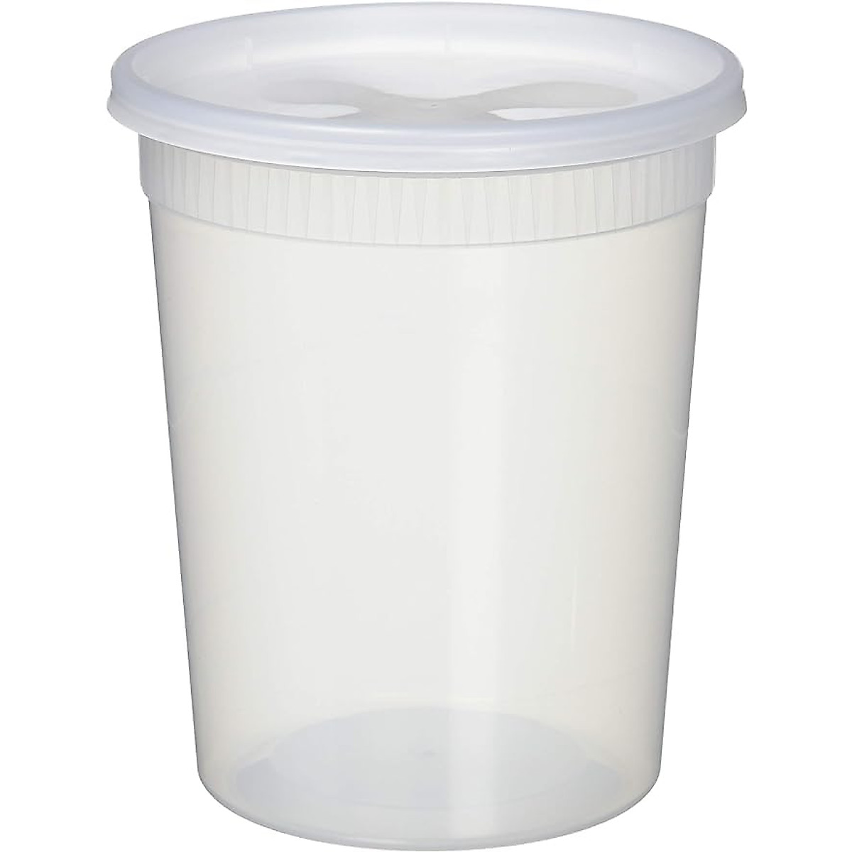 BaydenB 32 oz Deli Containers with Lids | Food-Grade Plastic, Microwave and Freezer Safe, Stackable, Leak-Proof, and Versatile for Meal Prep, Leftovers, and Takeout Storage (15)