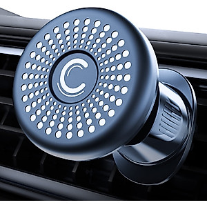 [ Military-Grade Magnetic Vent Hook] Phone Holder for Car, Hands Free Phone Car Mount Strong Magnet Air Vent Mount, 360° Rotation Car Phone Holder Compatible with iPhone Samsung Galaxy All Smartphones