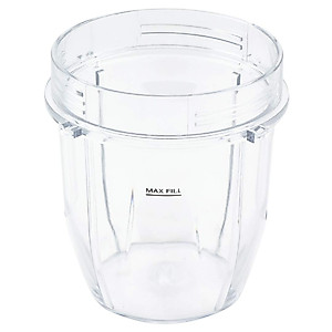 12 oz Cup Replacement Part Compatible with Nutri Ninja Auto-iQ Blenders 426KKU450 BL2012 BL2013 BL480 BL480D 481 482 486 487 487A 488W 490 491 492 492W 640 642 642W 642Z 680A 682 NN100 NN101 NN102