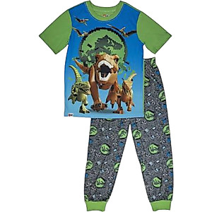 LEGO Jurassic World Boys' Pajama Sleepwear Sets (6/7, T-Rex)