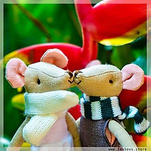 LEVLOVS Easter Bunny Ballerina Bunny Doll Mouse in a Matchbox and Friends Toy Baby Registry Gift