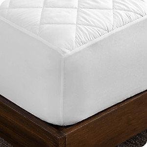 Bare Home Waterproof Quilted Mattress Pad (Full) - Cooling Mattress Topper - Protects Against Spills - Easily Washable - Elastic Fitted Mattress Cover - Stretch-to-Fit up to 15 Inches Deep (Full)