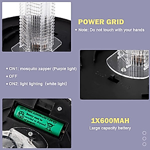 8 Pack 2 in 1 Bug Zapper Outdoor Waterproof Solar Mosquito Killer UV Fly Zapper Ground Plug Light for Home Kitchen Patio Backyard Camping