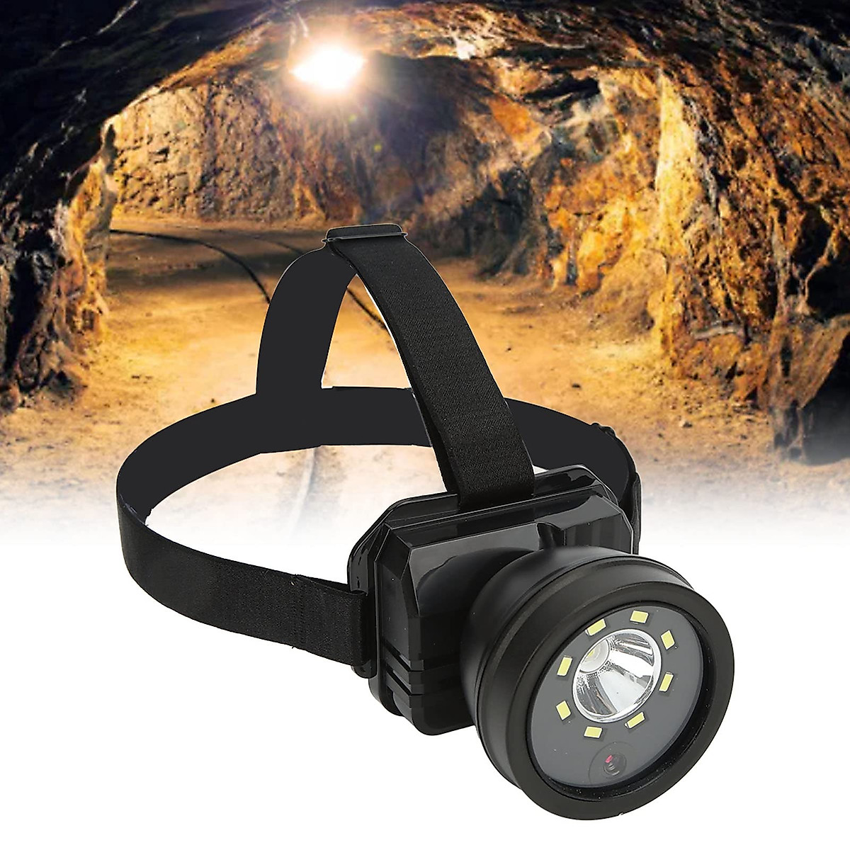CHICIRIS Head Mounted Camera, NightVision Rechargeable Battery 90 LedHead Lamp Wearable Video Camera 1080P HD for Field WorkMineMining