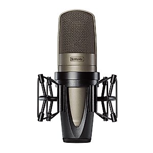 Shure KSM42 Cardioid Condenser Microphone - Large Dual-Diaphragm Side-Address Mic for World Class Vocals, with Prethos Advanced Preamplifier Technology, Ultra-Wide Dynamic Range & Internal Shock Mount