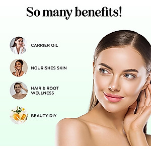 Avocado Oil For Hair and Skin - 100% Pure Avocado Oil for Skin and Nail Care plus Dry Hair Treatment and Facial Oil Moisturizer - Natural Hair Oil and Carrier Oil for Essential Oils Mixing (4 Fl Oz)