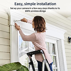 Arlo Essential XL Spotlight Camera - Wireless Security, 1080p Video, Color Night Vision, 2 Way Audio, 1 Year Battery Life, Wire-Free, Direct to Wi-Fi No Hub Needed, Works with Alexa, White - VMC2032