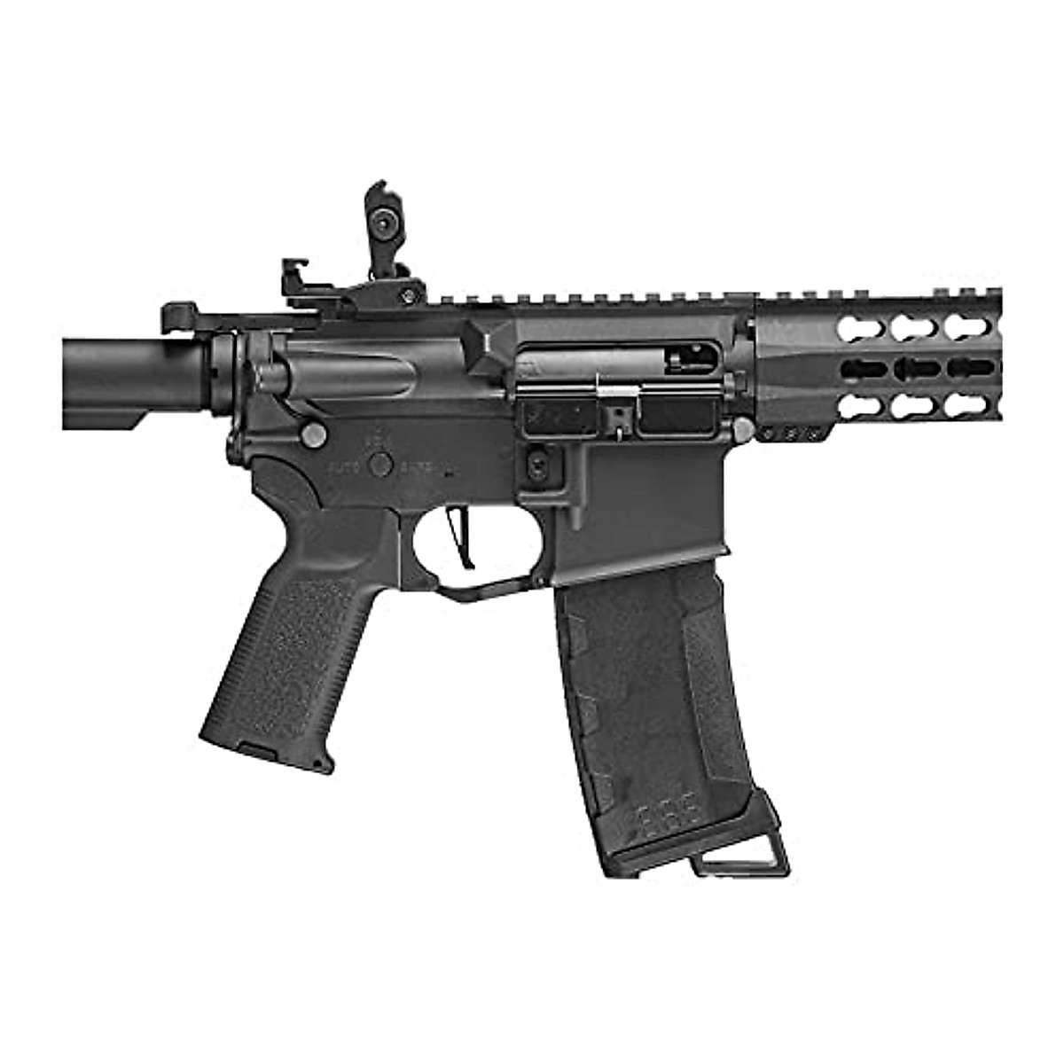 Lancer Tactical Gen 3 Airsoft Rifle MK18 Mod 0 Nylon Polymer Airsoft AEG Gun with Programmable Fast Trigger & Mosfet (Black)