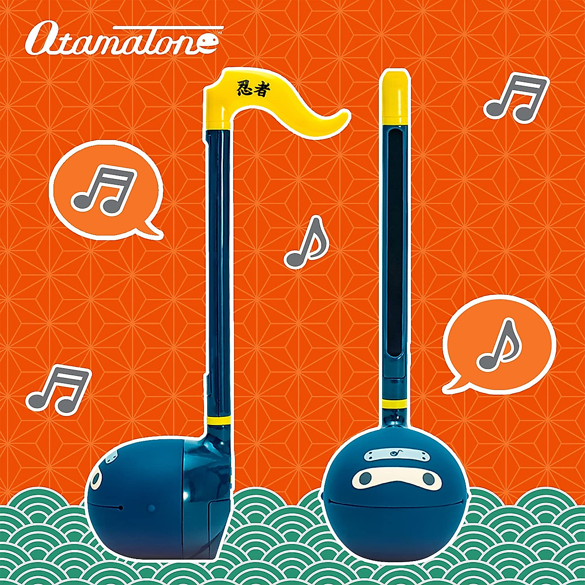 Otamatone Classic Ninja [Officially Licensed] Japanese Character Electronic Musical Instrument Portable Synthesizer from Japan Maywa Denki for Children Kids and Adults Gift
