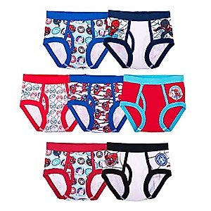 Spiderman boys Underwear Multipacks Briefs, Spiderman 7pk, 4T US